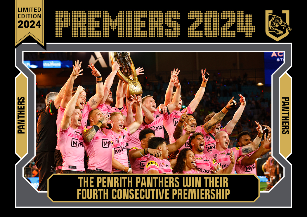 Panthers 2024 NRL Premiers 3 Card Set